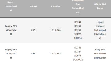 Power Tool Battery Compatibility Chart: Key Factors & Cross-Brand ...